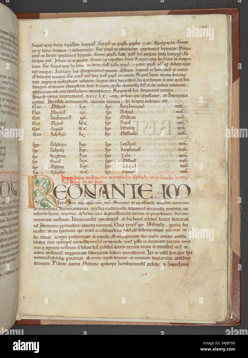 An illuminated manuscript page from the Codex Wintoniensis (The St ...