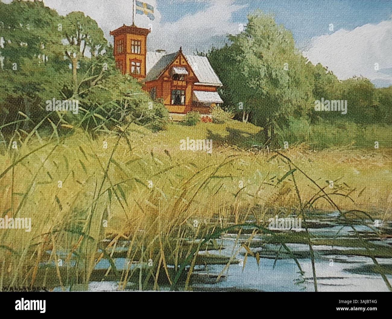 Alf Wallander’s 'Sommarmotiv från Dalarö' (Summer Motif from Dalarö ...