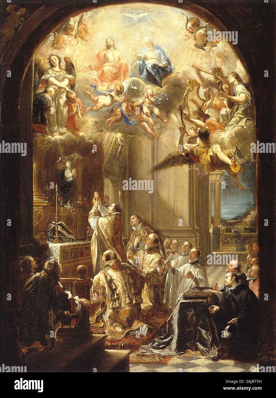 'The Foundation Mass of the Order of Trinitarians' (sketch) by Juan ...