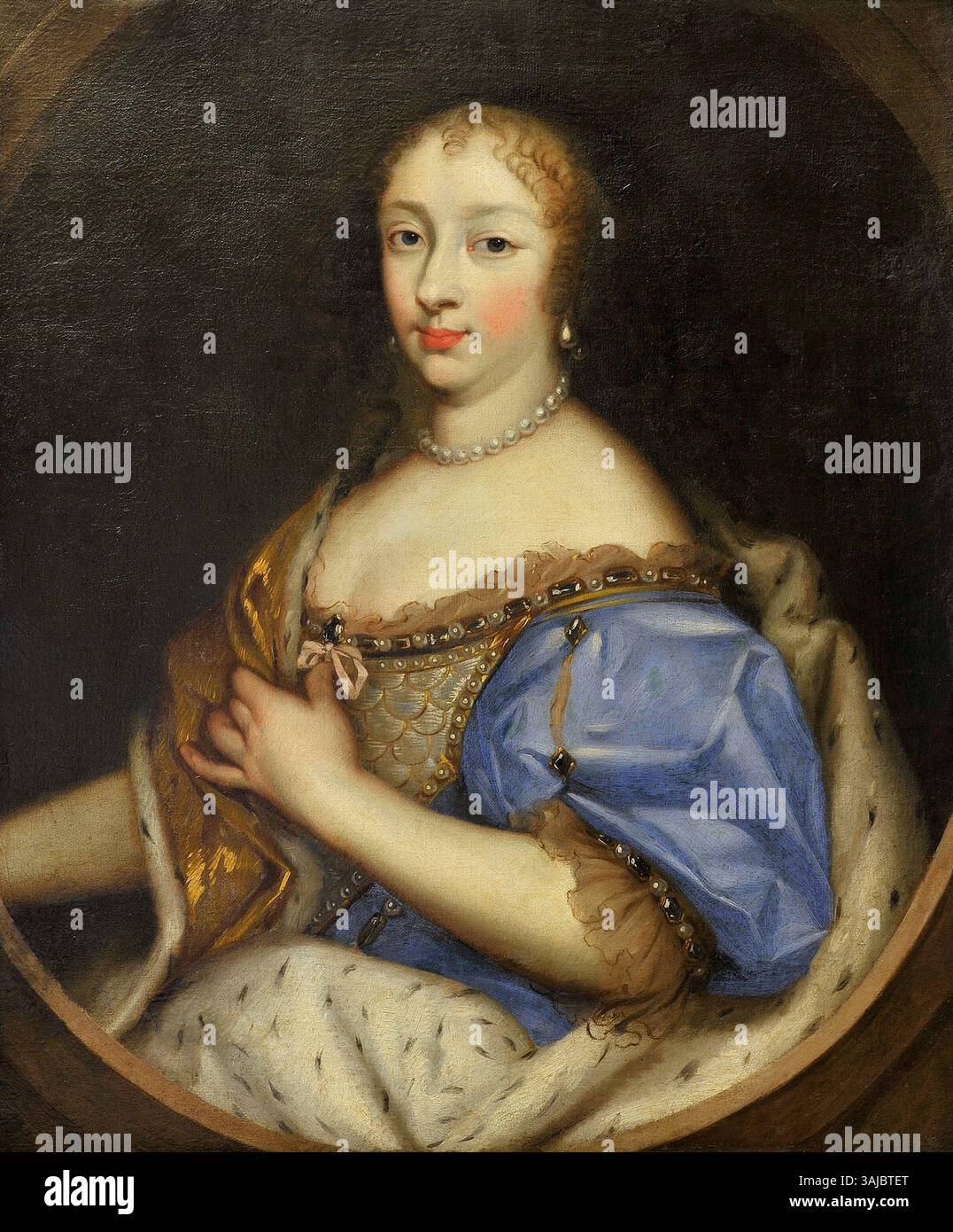 This 18th-century portrait, attributed to the School of Pierre Mignard ...