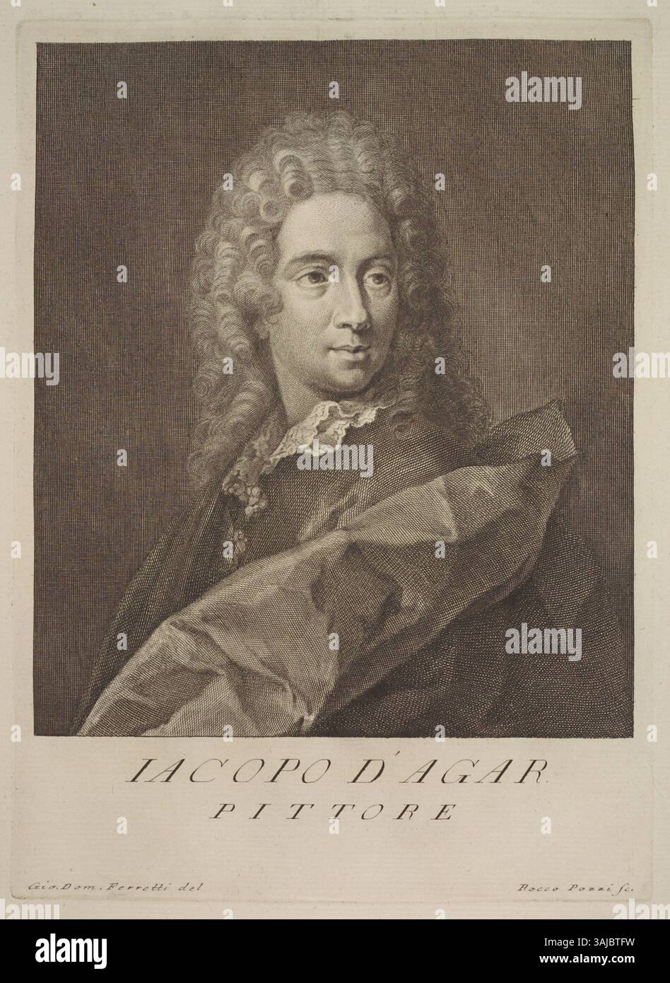 This monochromatic etching and engraving, attributed to Rocco Pozzi ...
