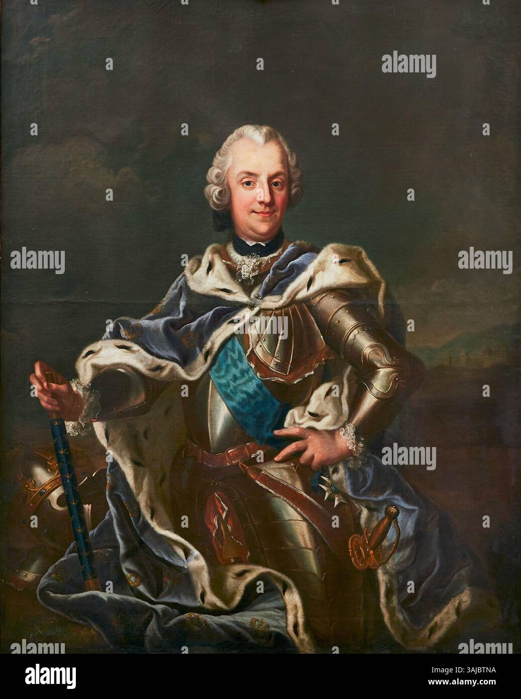 The portrait of King Adolf Fredrik (1710–1771), painted by Antoine ...