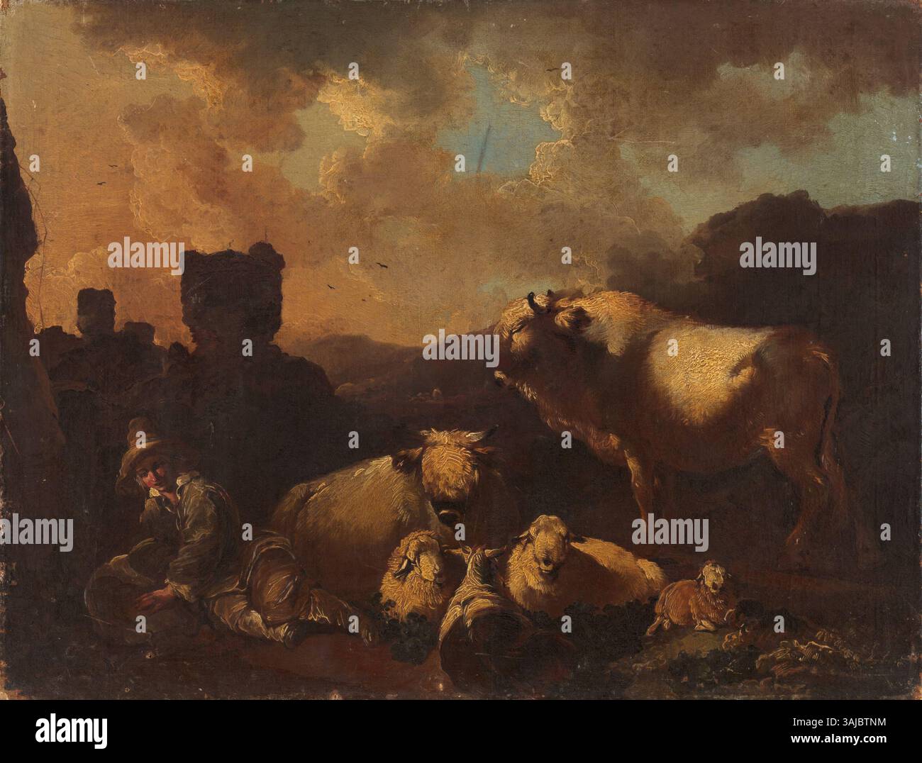 In this painting, Christian Wilhelm Ernst Dietrich captures a Dutch ...