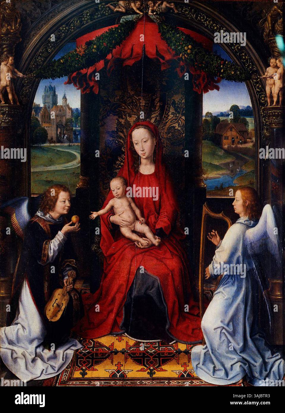 This circa 1480 painting by Hans Memling depicts the Virgin Mary ...