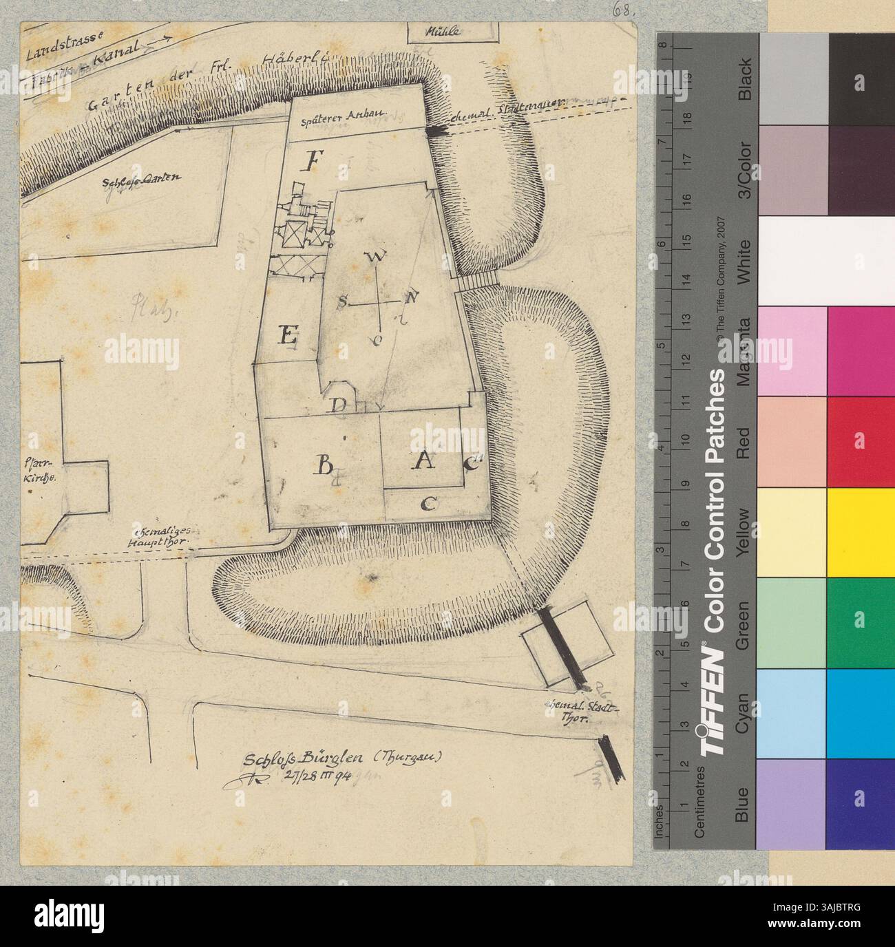 This 1894 illustration by Johann Rudolf Rahn shows the floor plan of ...