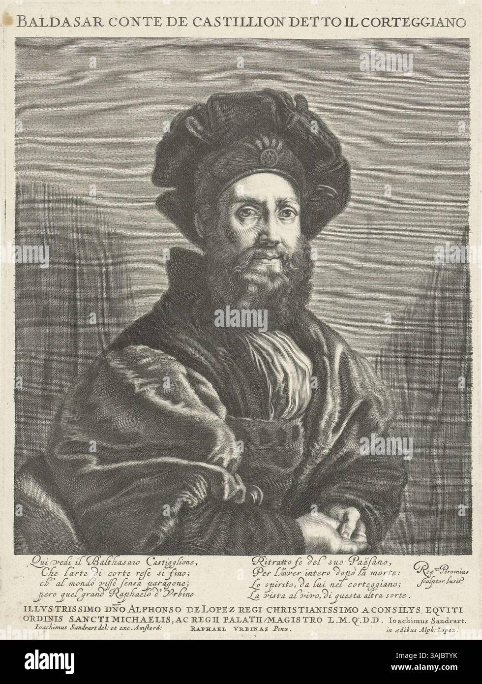 This 17th-century engraving by Reinier van Persijn depicts Baltasar de ...