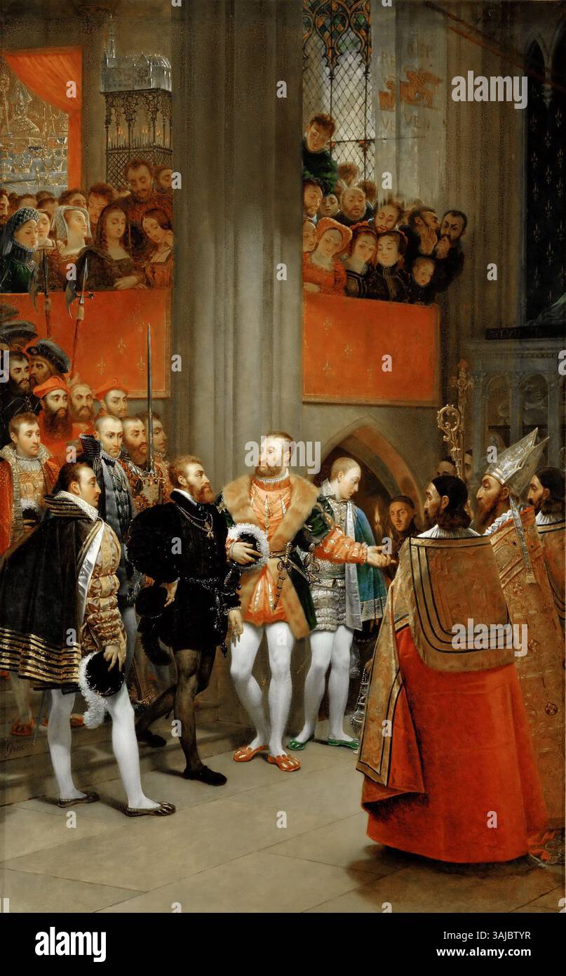 Antoine-Jean Gros' 1812 painting depicts François I of France and ...