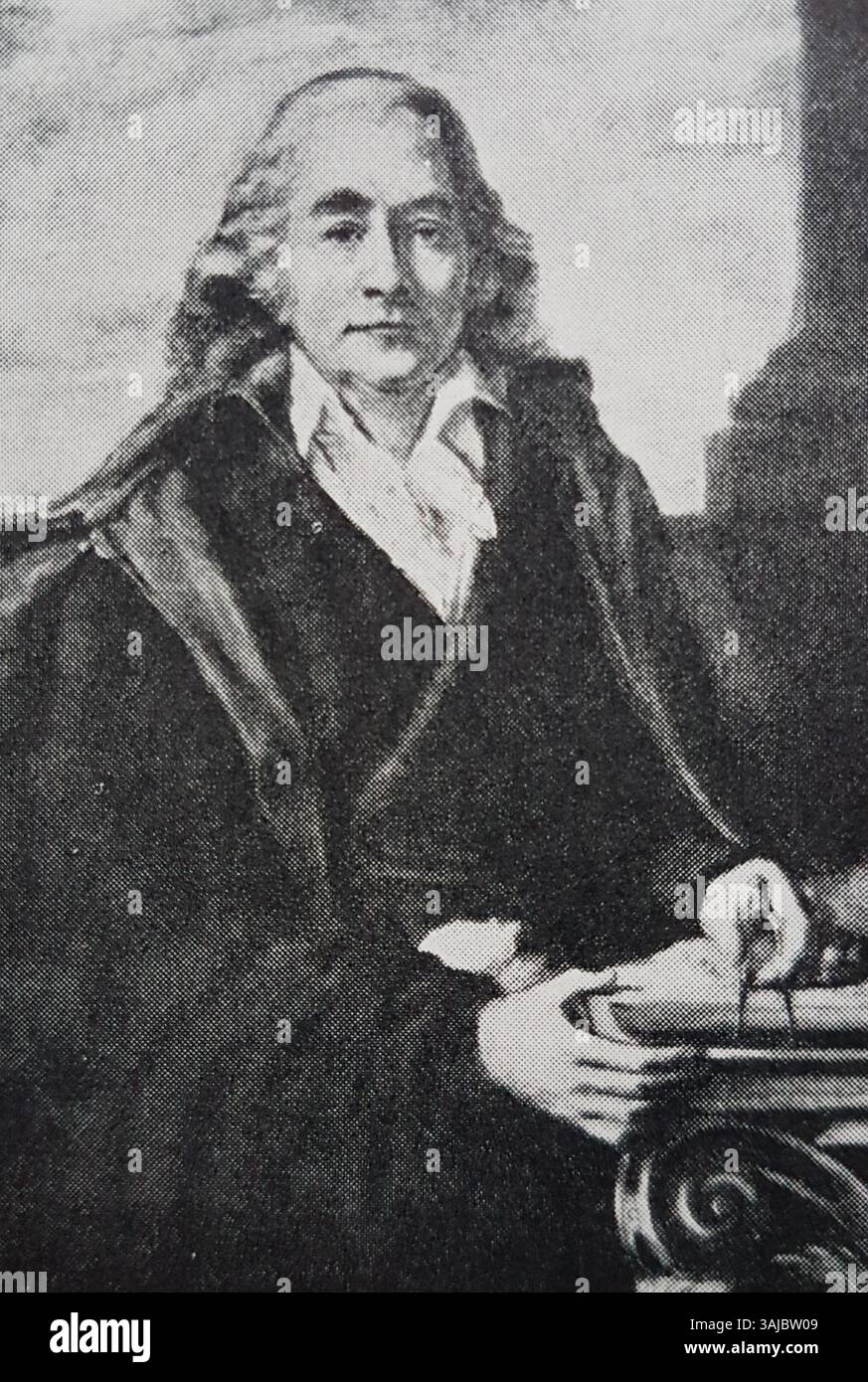 Portrait of Louis Jean Desprez painted by Per Krafft, photographed from ...