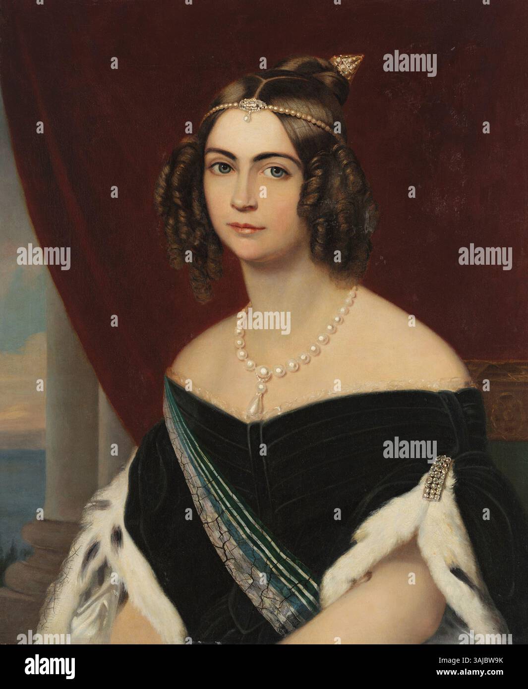 This portrait of D. Amélia de Beauharnais (1830s) by Friedrich Dürck ...