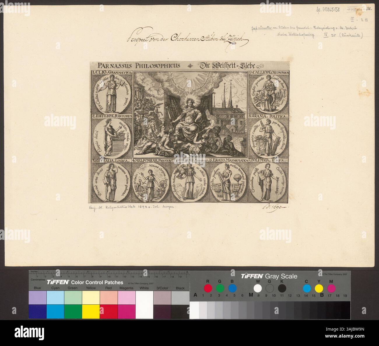 This 1693 print by Johannes Meyer illustrates the allegorical figure of ...