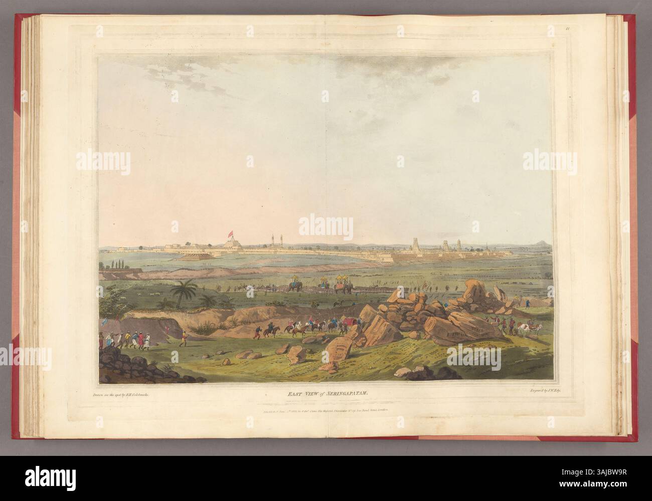 An aquatint print created by John William Edy and Robert Hyde ...