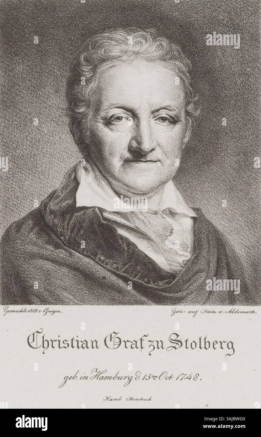 Portrait of Christian Graf zu Stolberg, produced by Heinrich Jacob ...