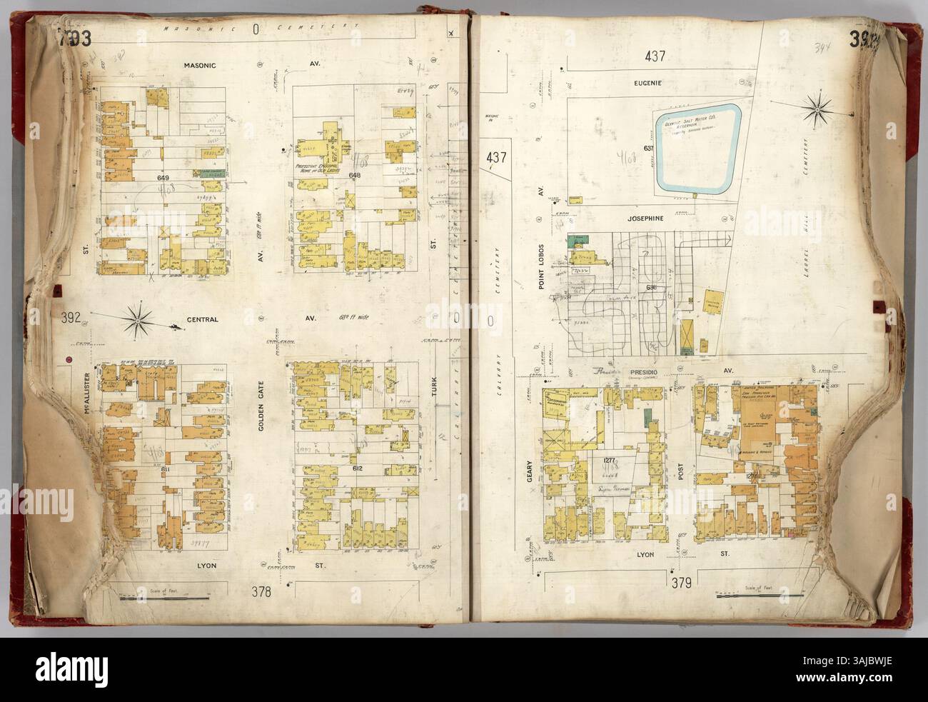 The San Francisco Sanborn Insurance Map Atlas (1905) features detailed ...