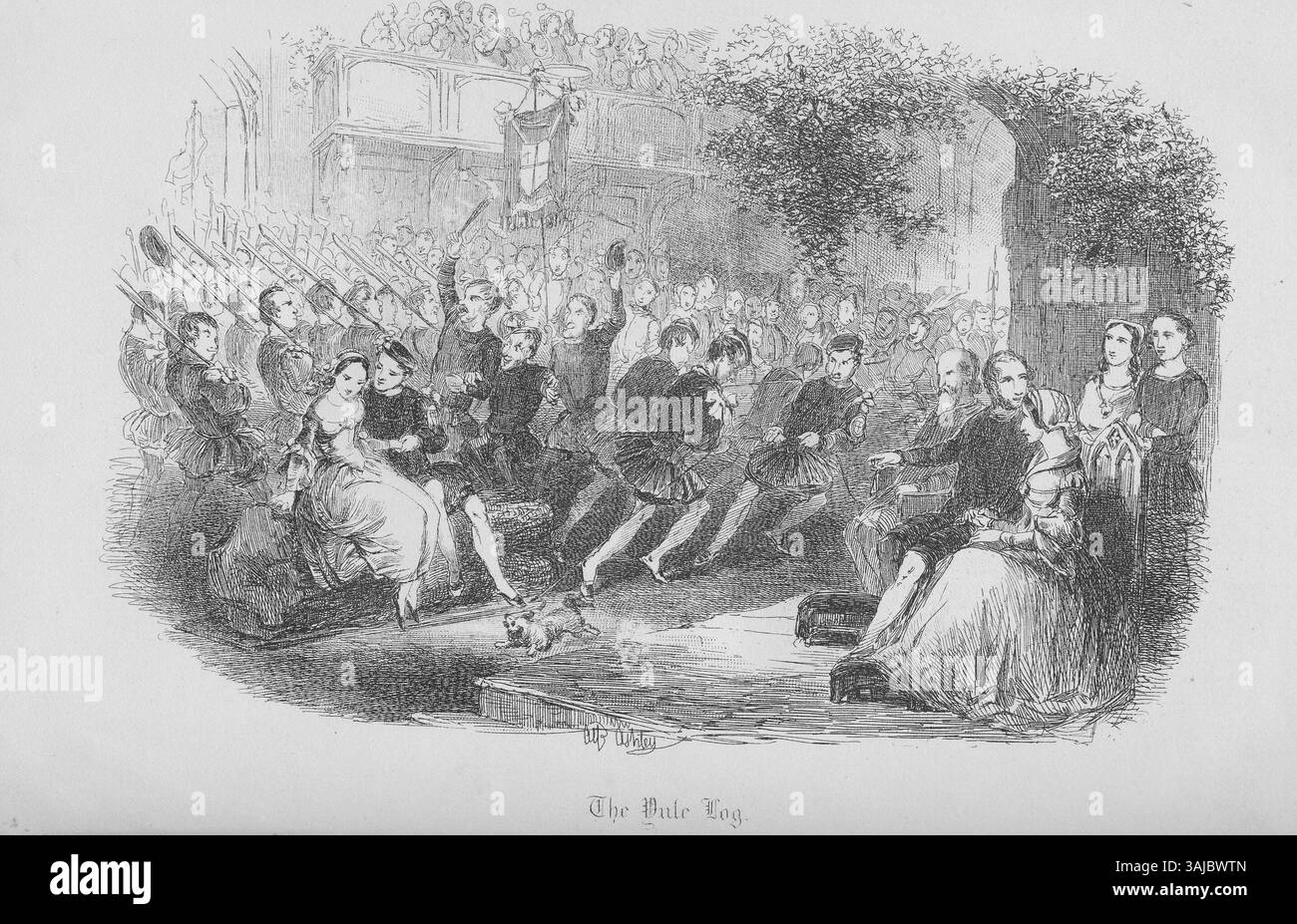 Illustration from 'Old London Bridge, a Romance of the Sixteenth ...