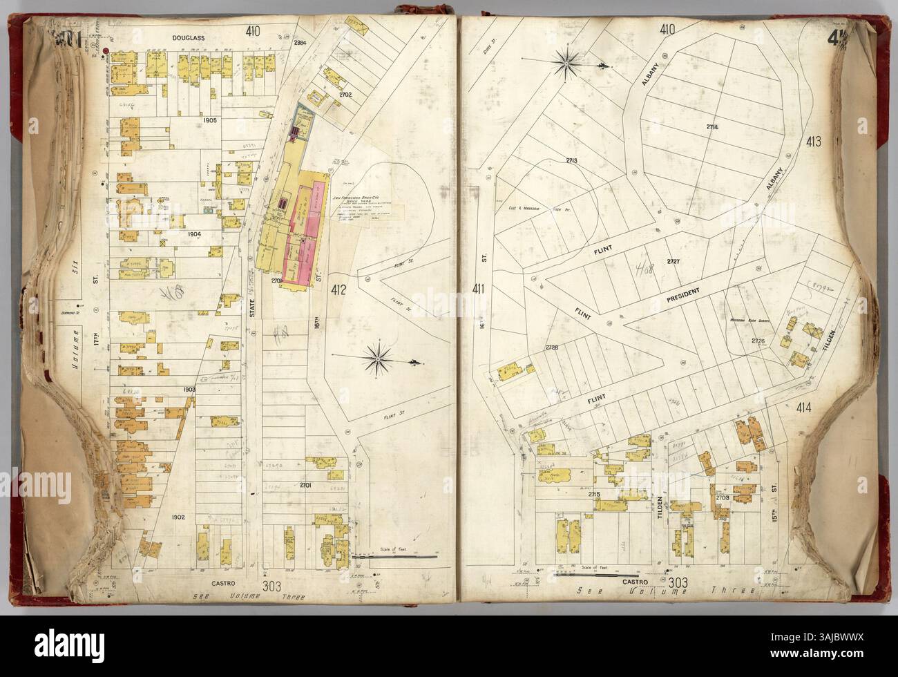 This 1905 San Francisco Sanborn Insurance Map Atlas, published by ...
