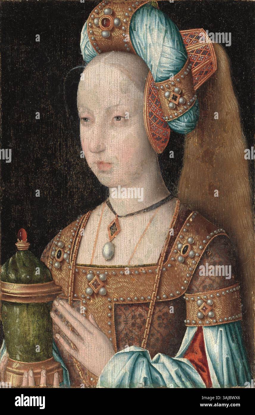 This painting of Saint Mary Magdalene, from the Workshop of the Master ...