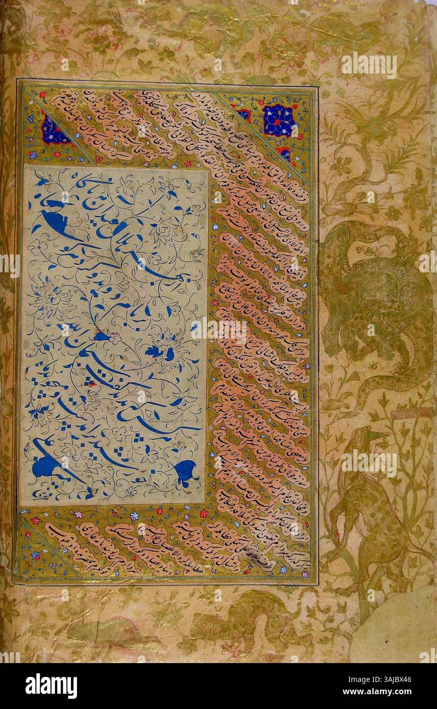 This late 16th to early 17th-century calligraphic specimen by Fahri ...