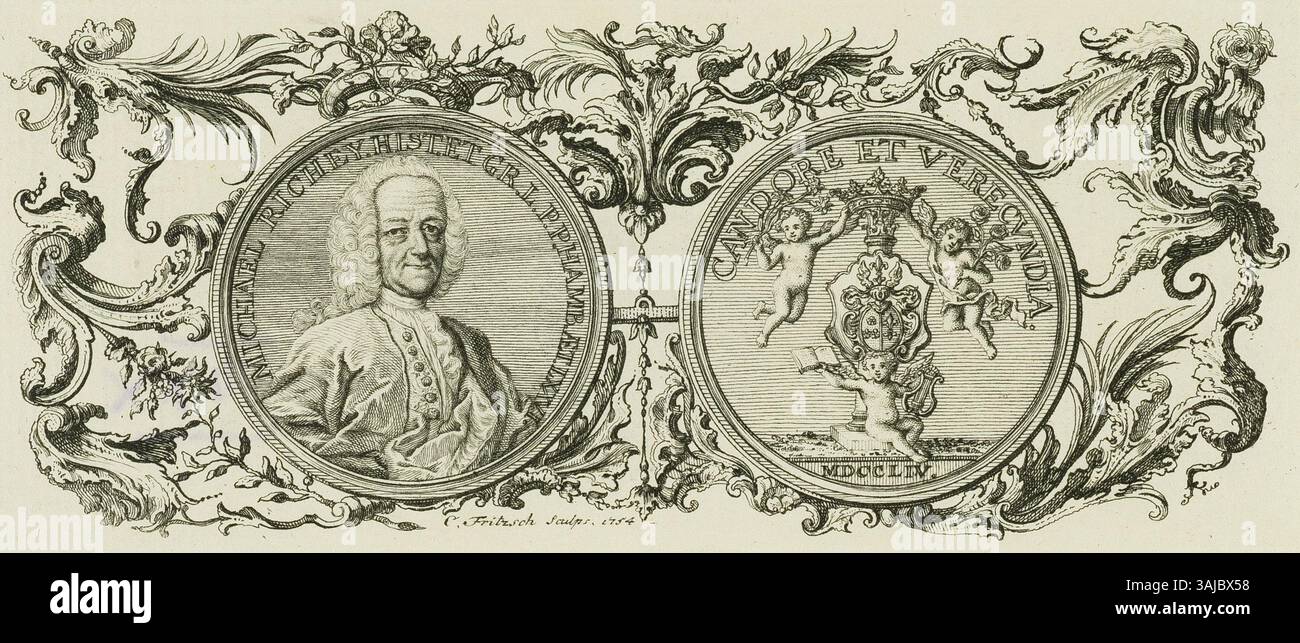 This copper engraving of Michael Richey, created by Christian Fritzsch ...