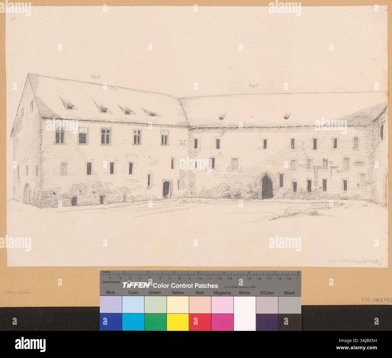 This 1861 illustration by Johann Rudolf Rahn shows the exterior view of ...