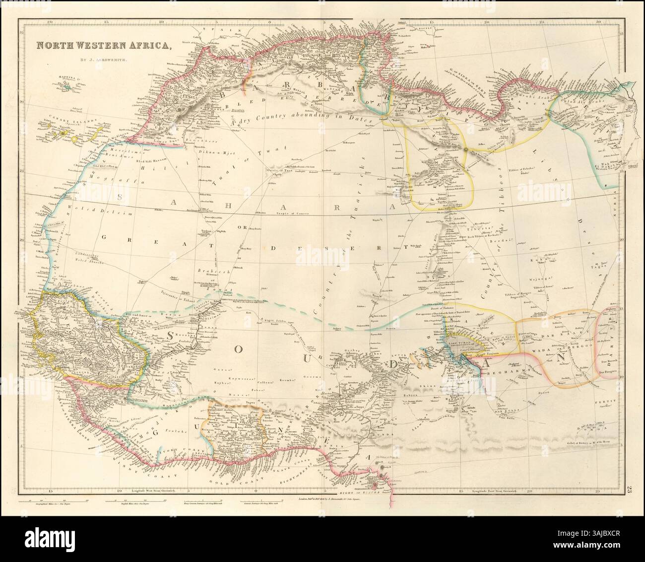 This 1842 map by John Arrowsmith illustrates the geography and ...