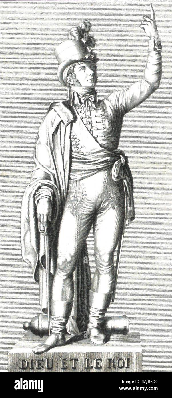 Samuel Cholet's engraving depicts the statue of General Charette ...