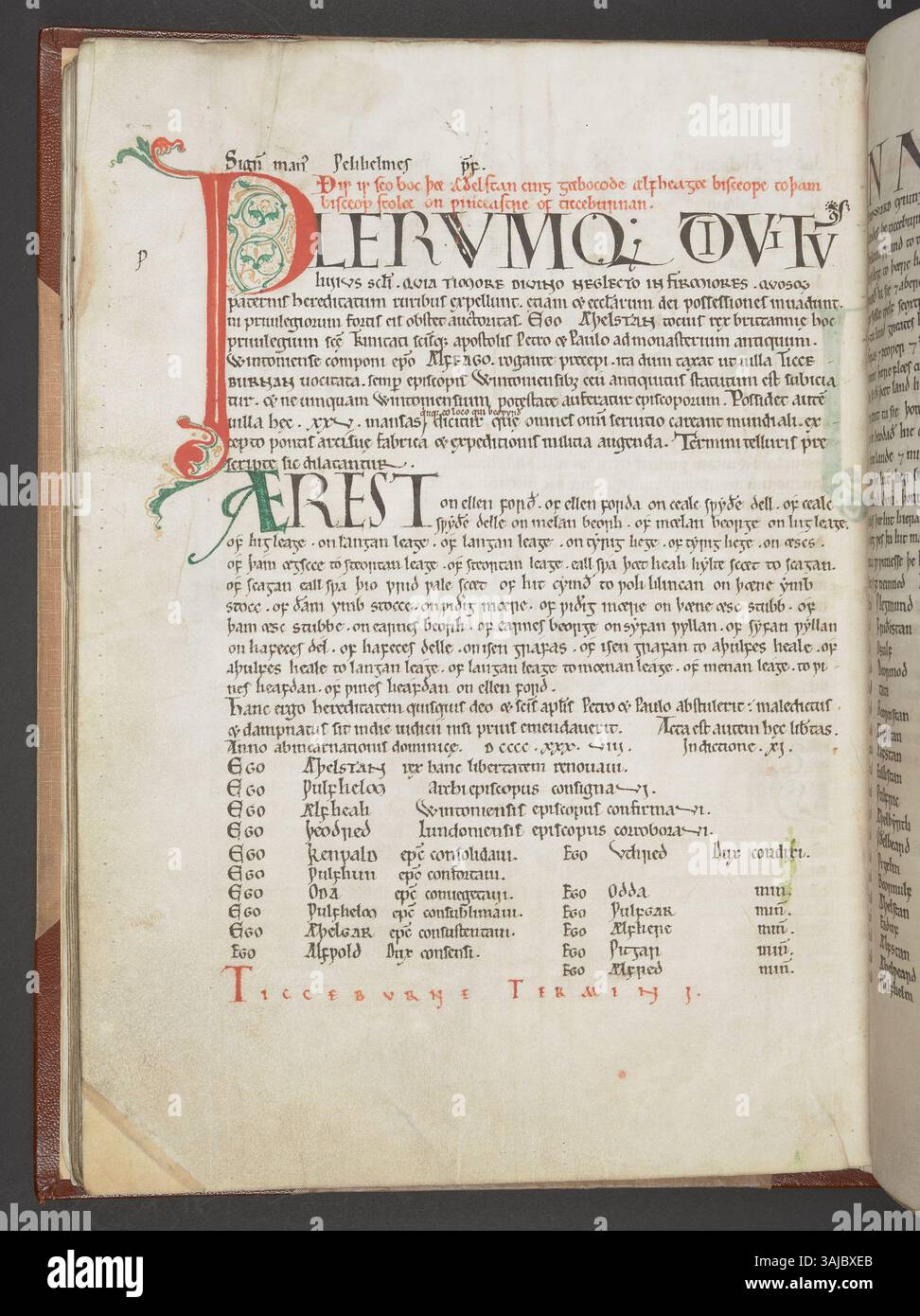 This 12th-century manuscript, the 'Codex Wintoniensis', contains legal ...