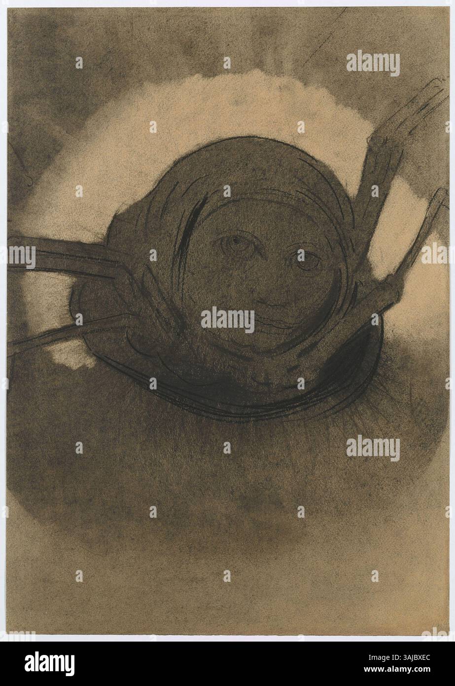 'The Spider' (1902) by Odilon Redon is a dark, atmospheric piece that ...