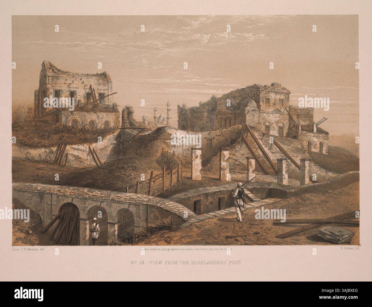 Clifford Henry Mecham’s sketch shows the view from the Highlanders ...