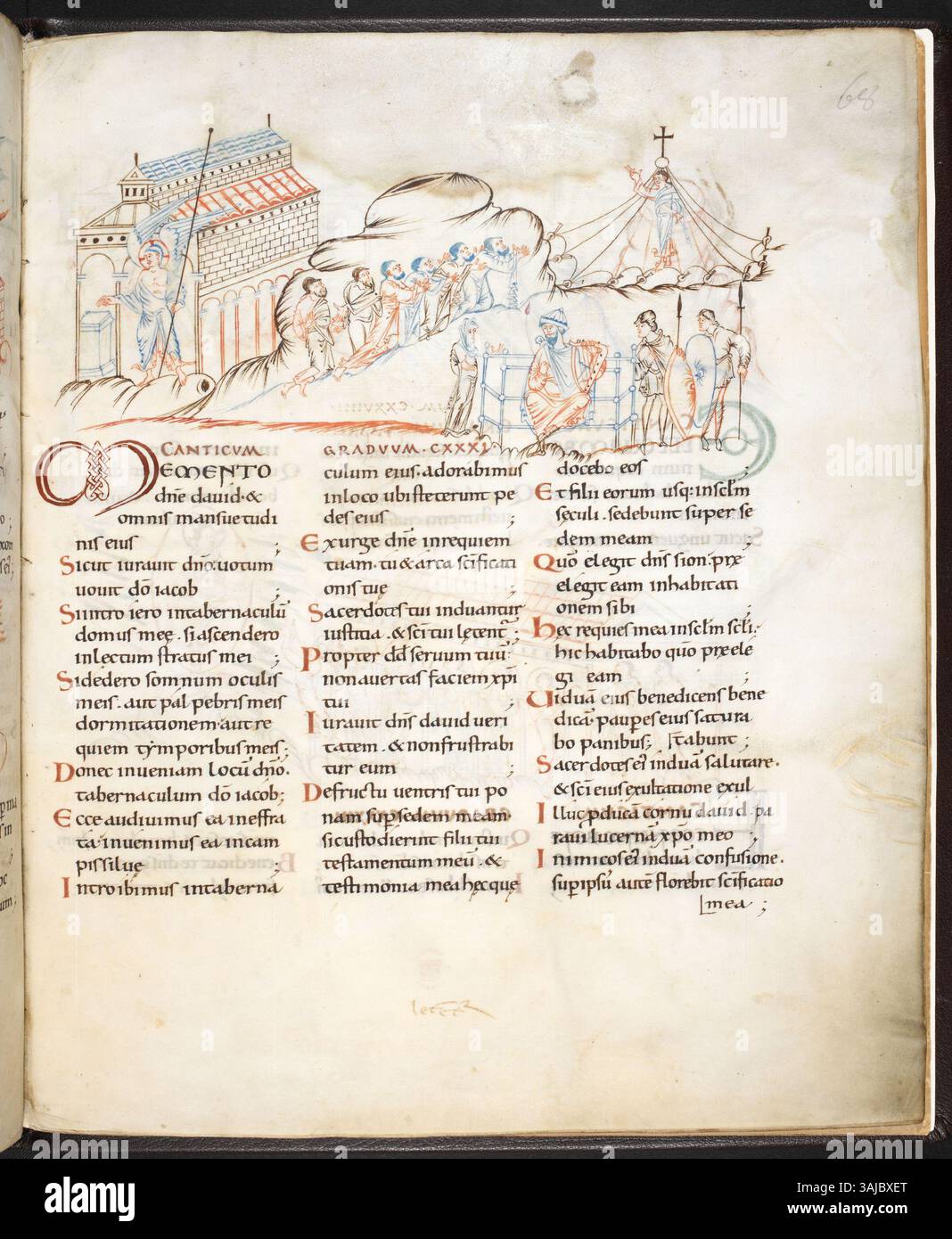 Psaulter Harley illuminated manuscript, psalter, codex circa 1000-1050 ...