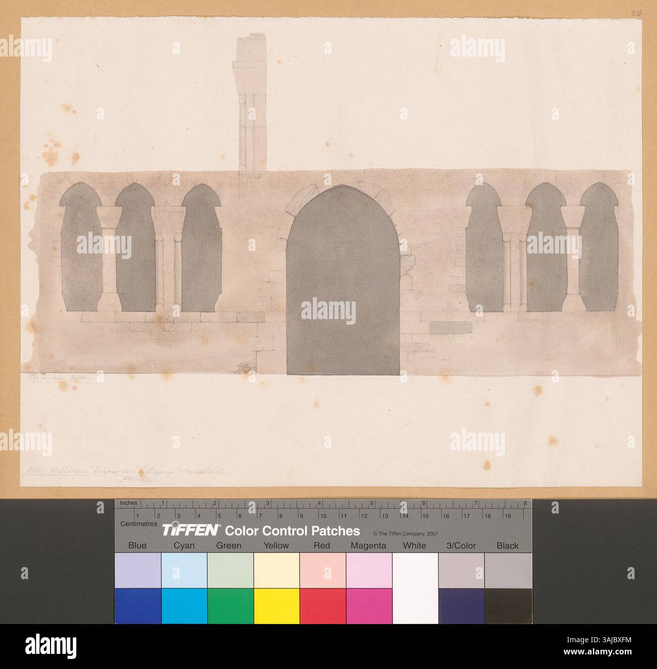 This image shows the entrance from the cloister to the chapter hall in ...