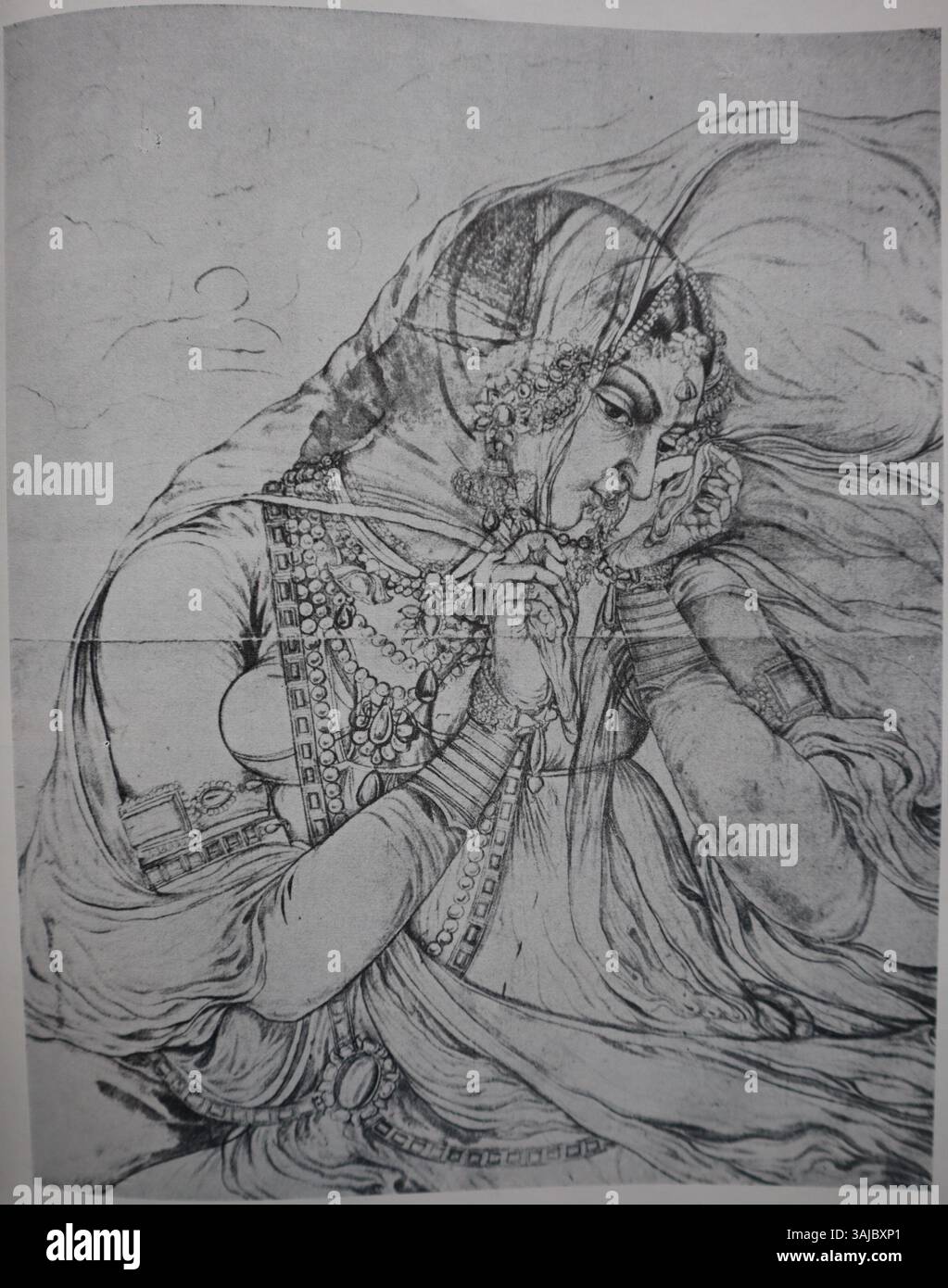 This 19th-century sketch by Kehar Singh depicts Sardarni Sada Kaur, a ...