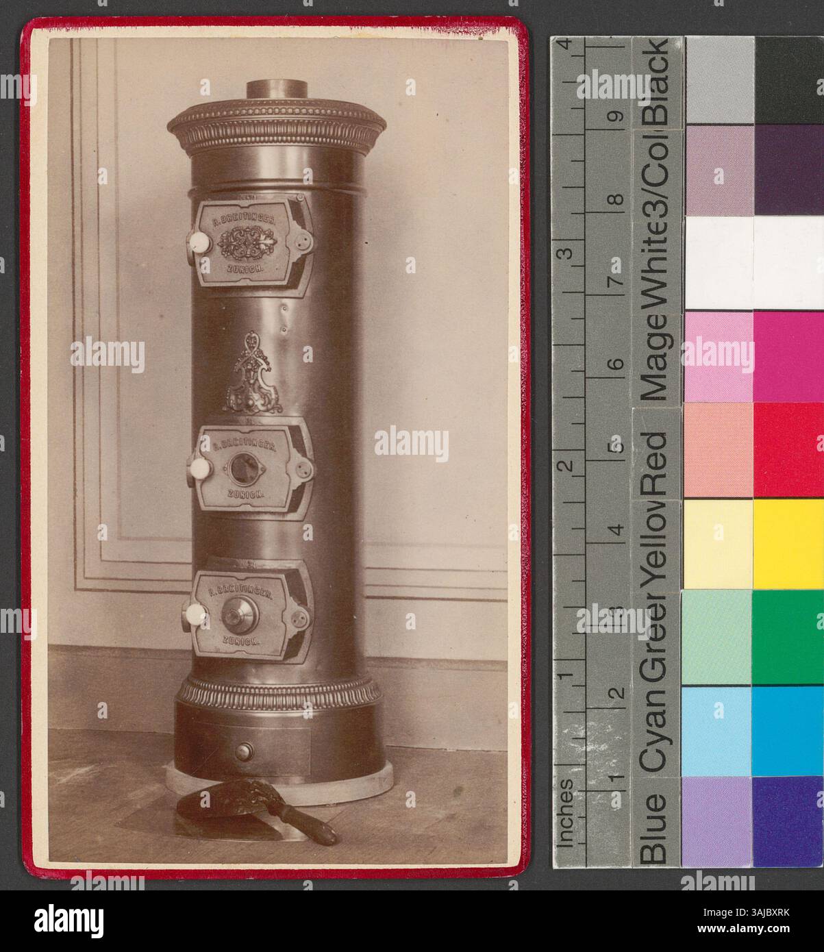 This 1888 photograph by Robert Breitinger captures a 31 cm anthracite ...