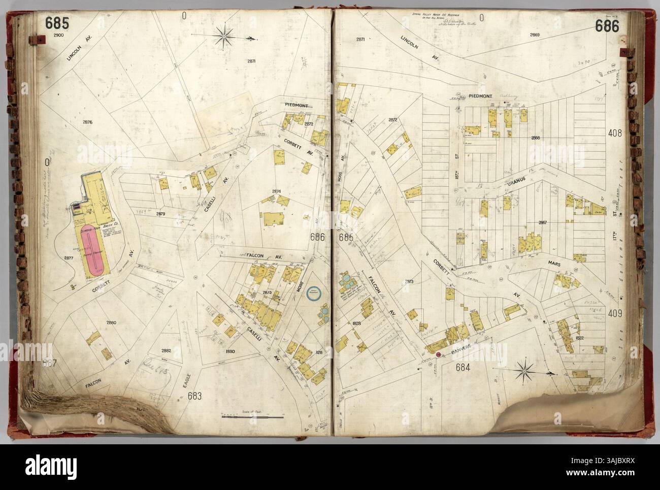 This map atlas from 1905, published by Sanborn-Perris Map Company ...