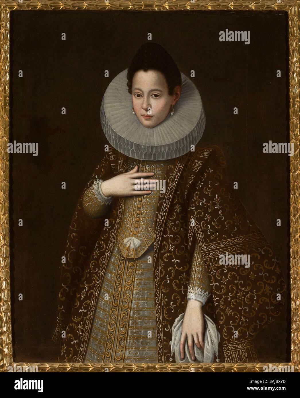 This portrait from the 1620s shows a woman dressed in a 16th-century ...