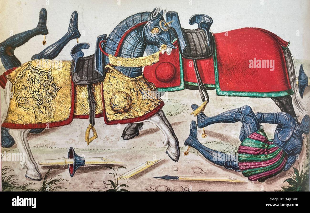 This miniature from folio 81 of the Freydal Tournament Book illustrates ...
