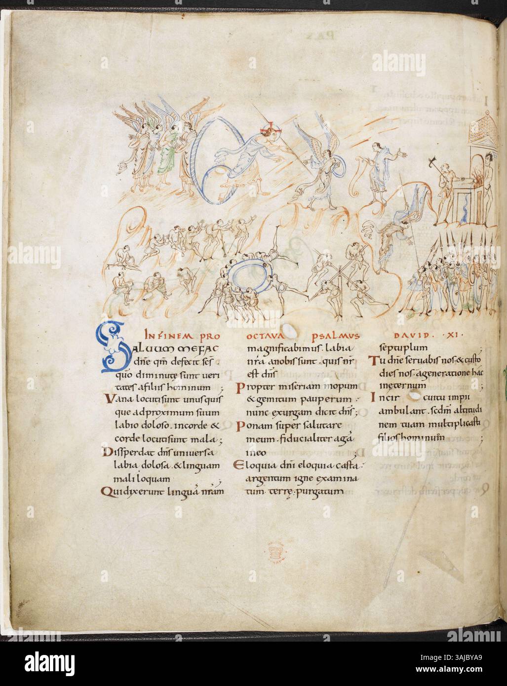 The Harley ms 603 f006v is a folio from the illuminated manuscript ...