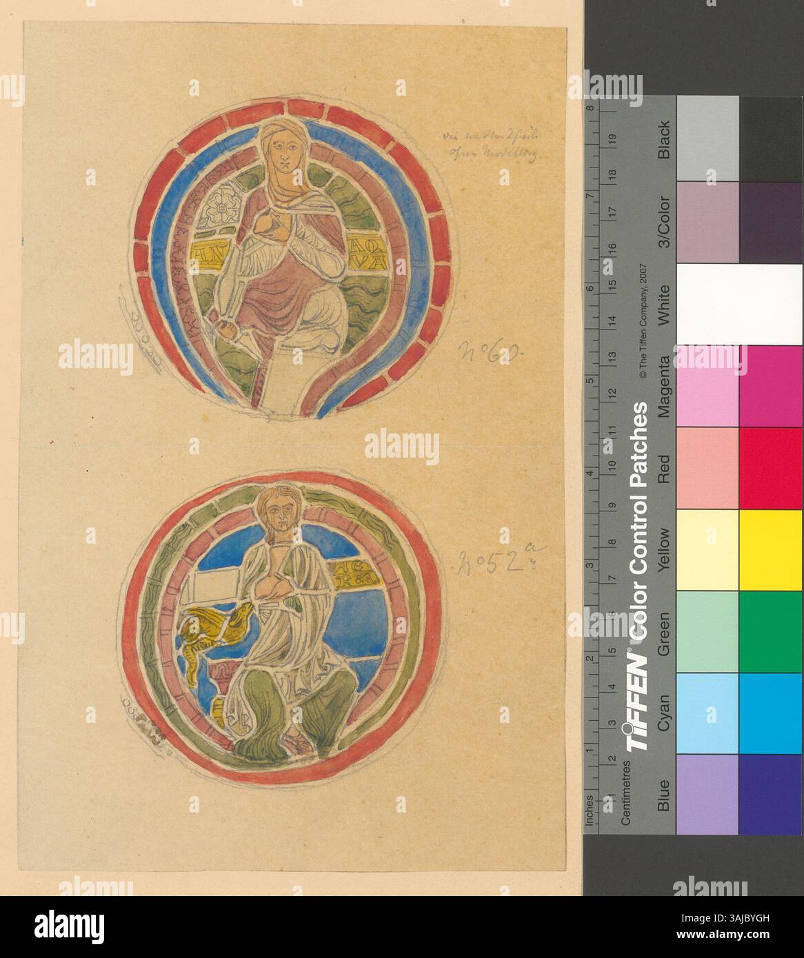 These 13th-century stained glass medallions from the southern transept ...