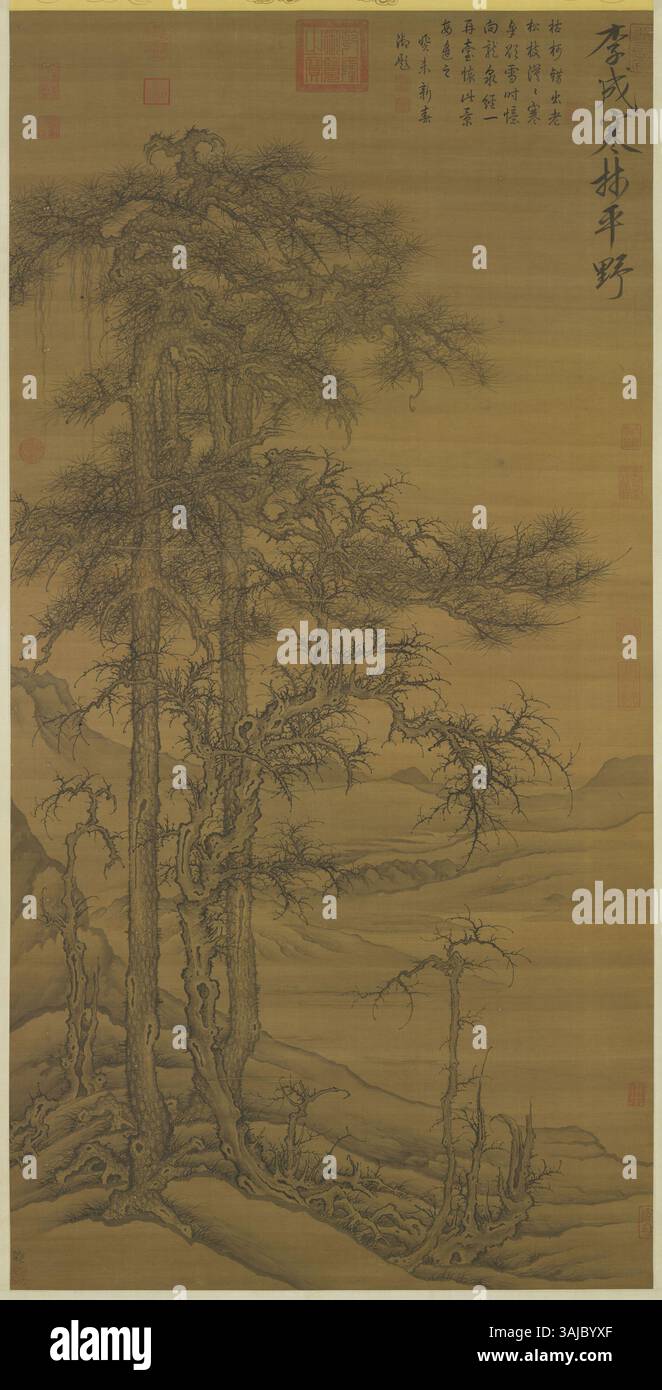 Level Plain and Wintry Trees, an afterwork of Li Cheng's style ...