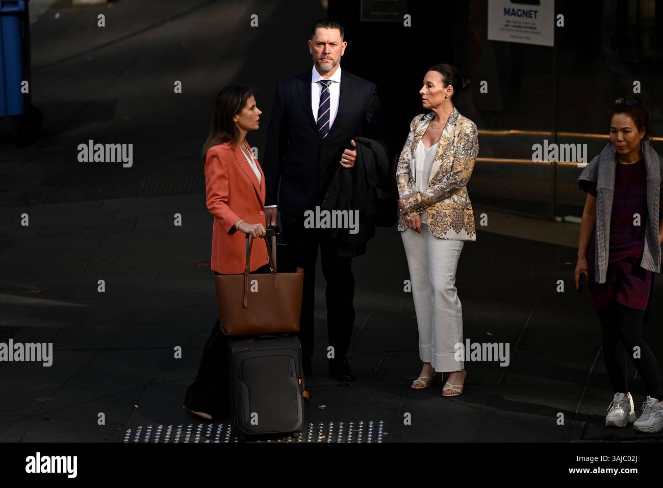 Sydney, Australia. 11th Apr, 2025. Oliver Jordan Schulz (centre ...