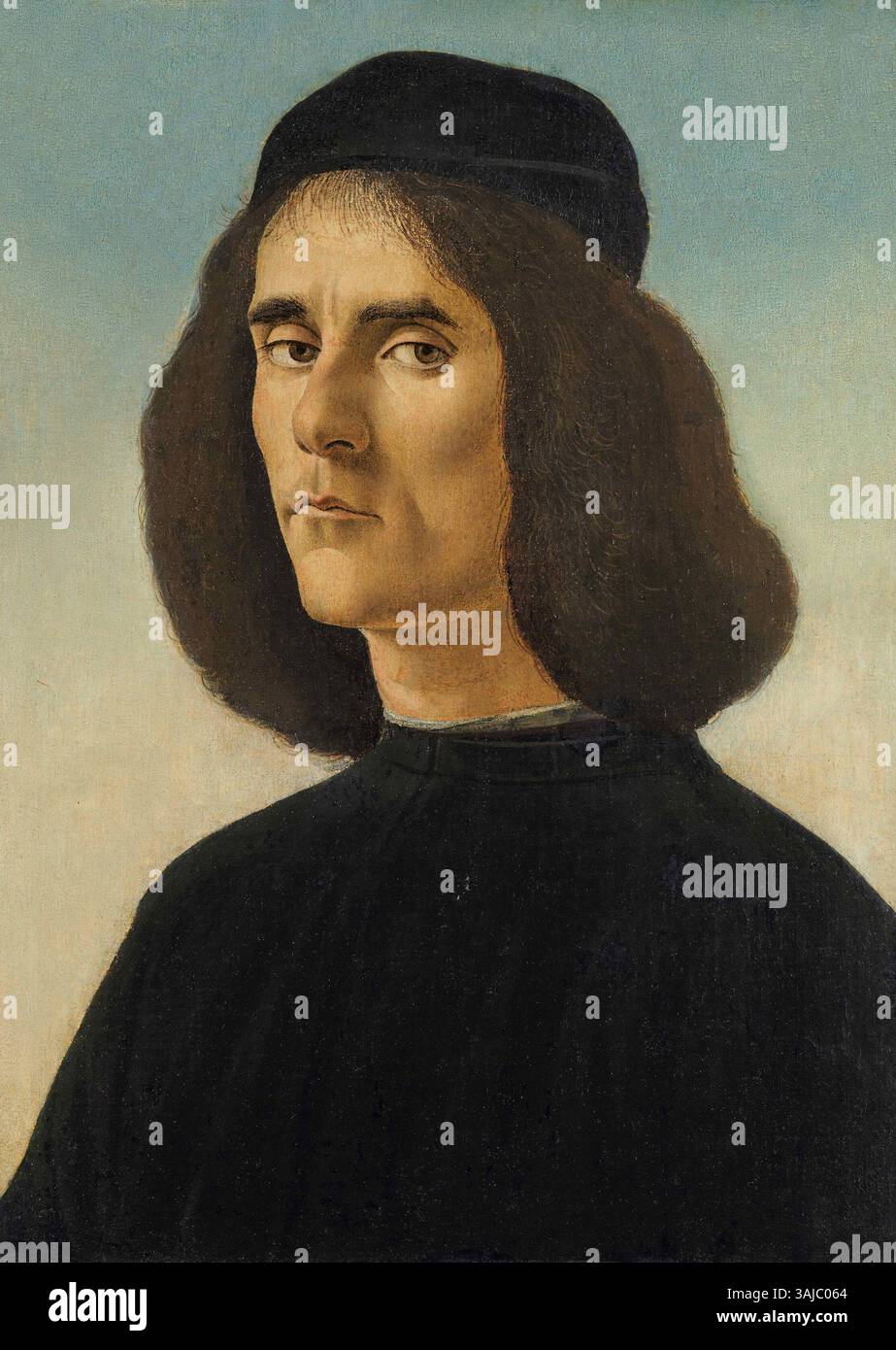 Sandro Botticelli's 1497 portrait of Michael Tarchaniota Marullus ...