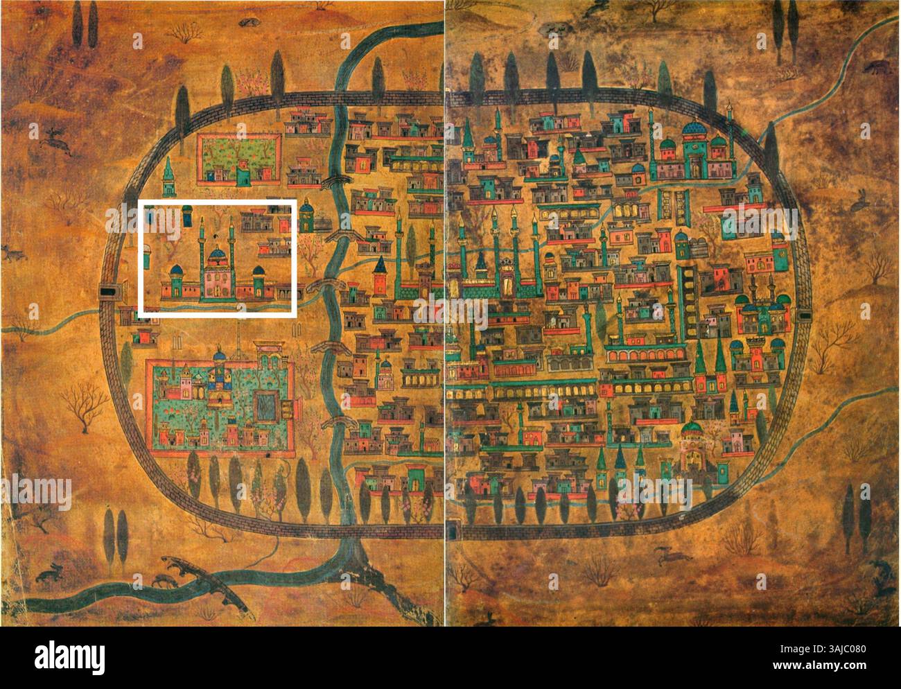 The map by Matrakç Nasuh, dated 1537-1538, includes a depiction of the ...