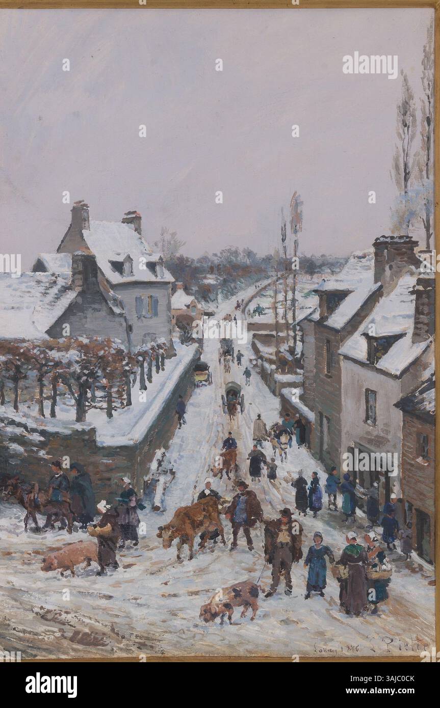 A painting by Ludovic Piette, created between 1826-1878. The work is ...