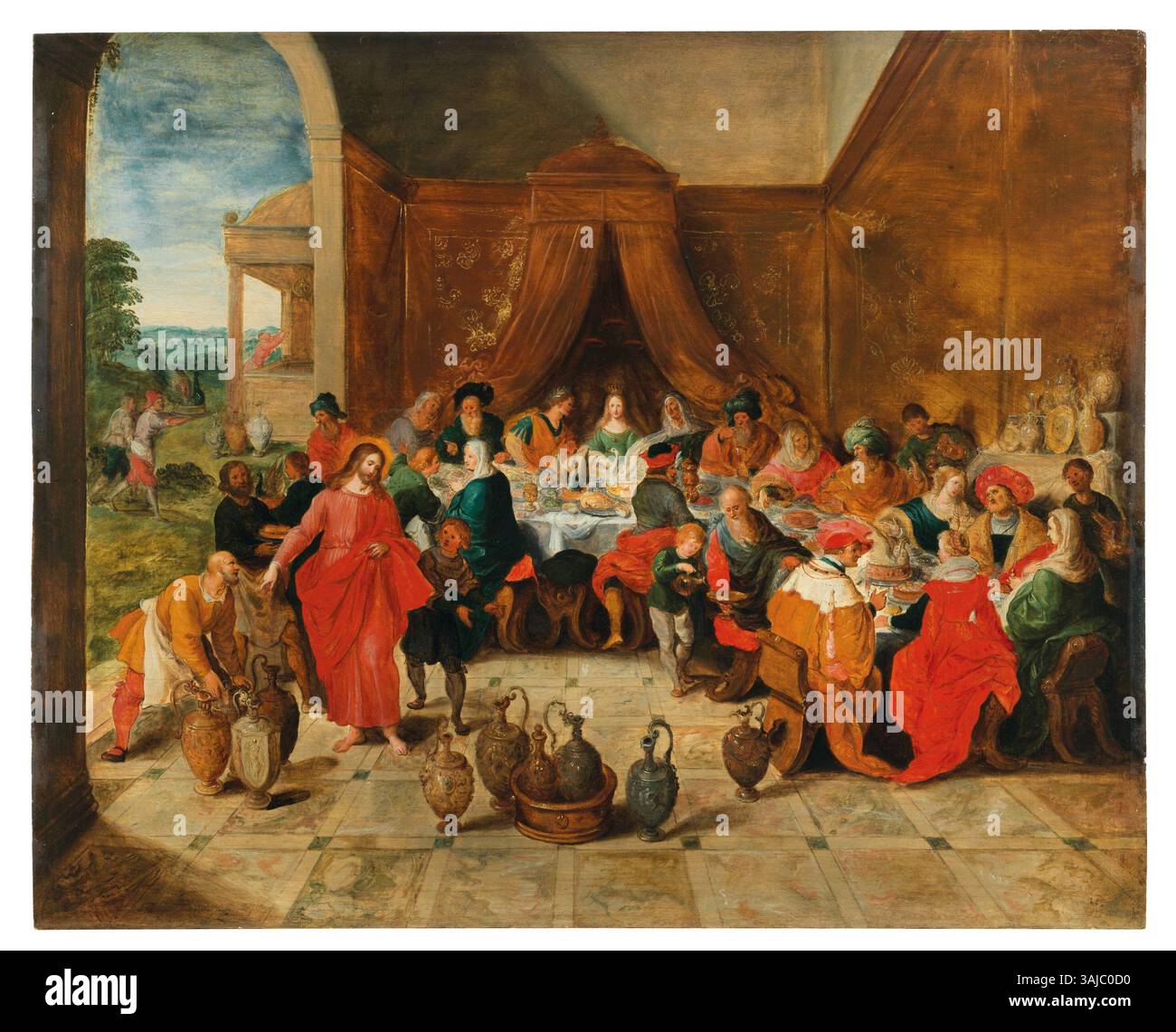 This 17th-century oil painting, attributed to the workshop of Frans ...