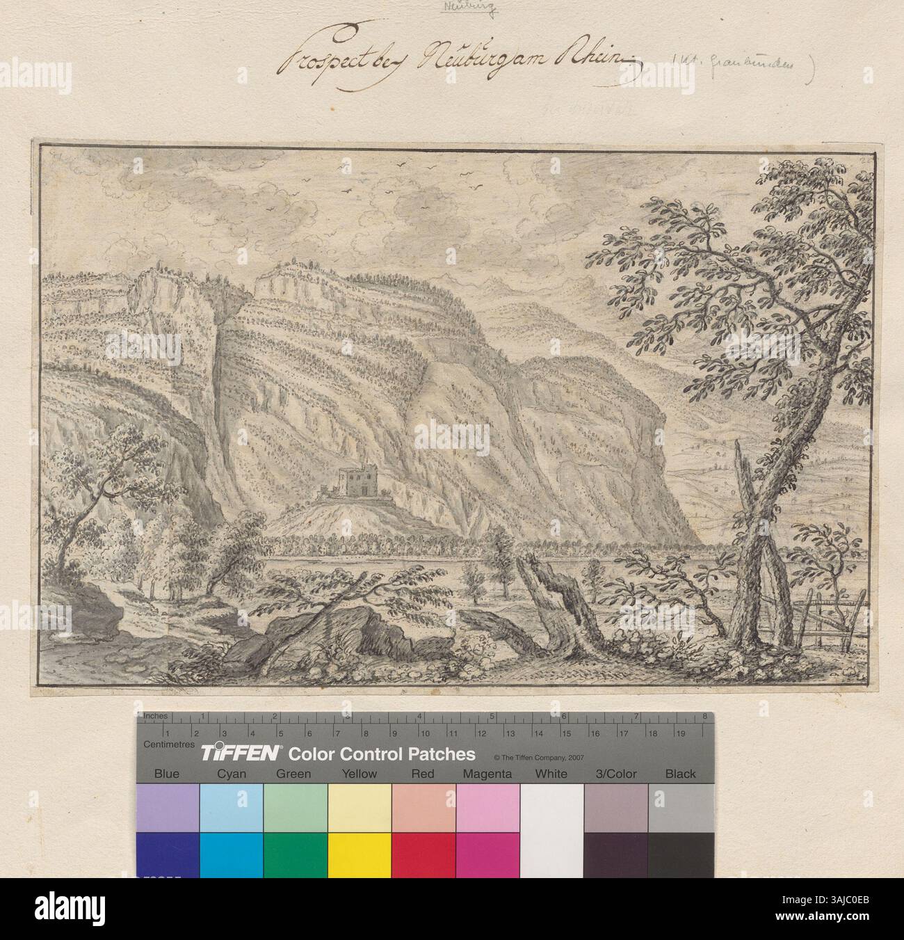 A drawing from between 1720 and 1768 by Johann Caspar Ulinger ...