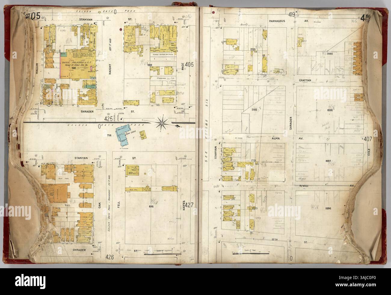 A 1905 Sanborn Insurance Map Atlas of San Francisco with full-color ...