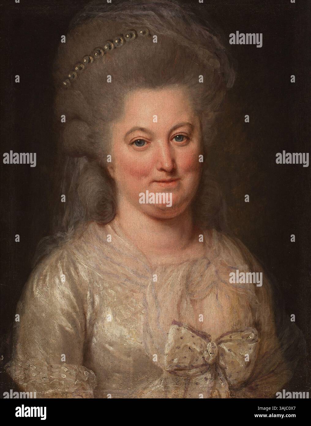 A 18th-century oil painting by Anna Dorothea Therbusch depicting Anna ...