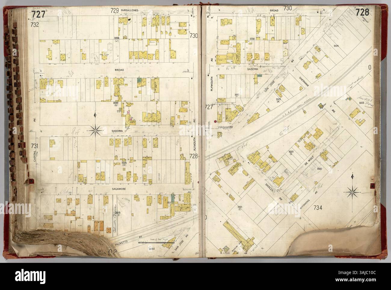 The 1905 San Francisco Sanborn Insurance Map Atlas, published by ...