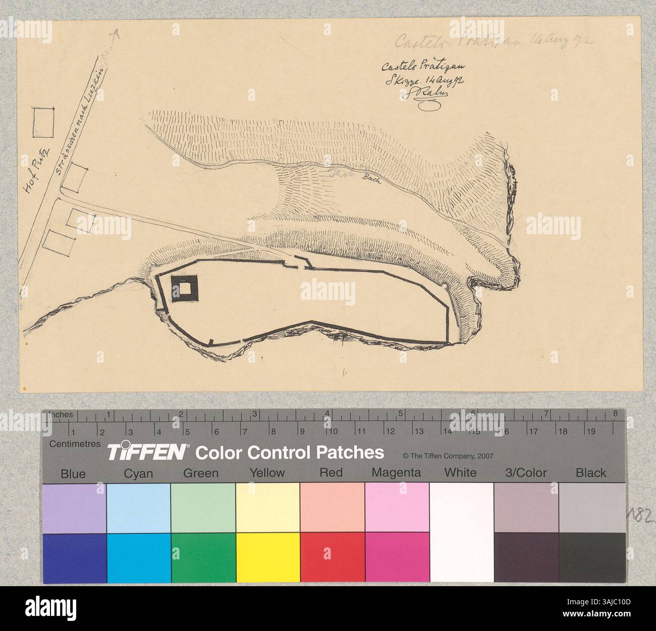 This 1892 drawing by Johann Rudolf Rahn shows the floor plan of the ...