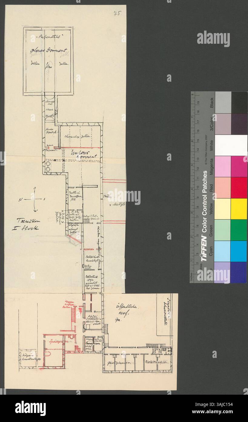 This image shows the first floor layout of Tänikon, Switzerland ...
