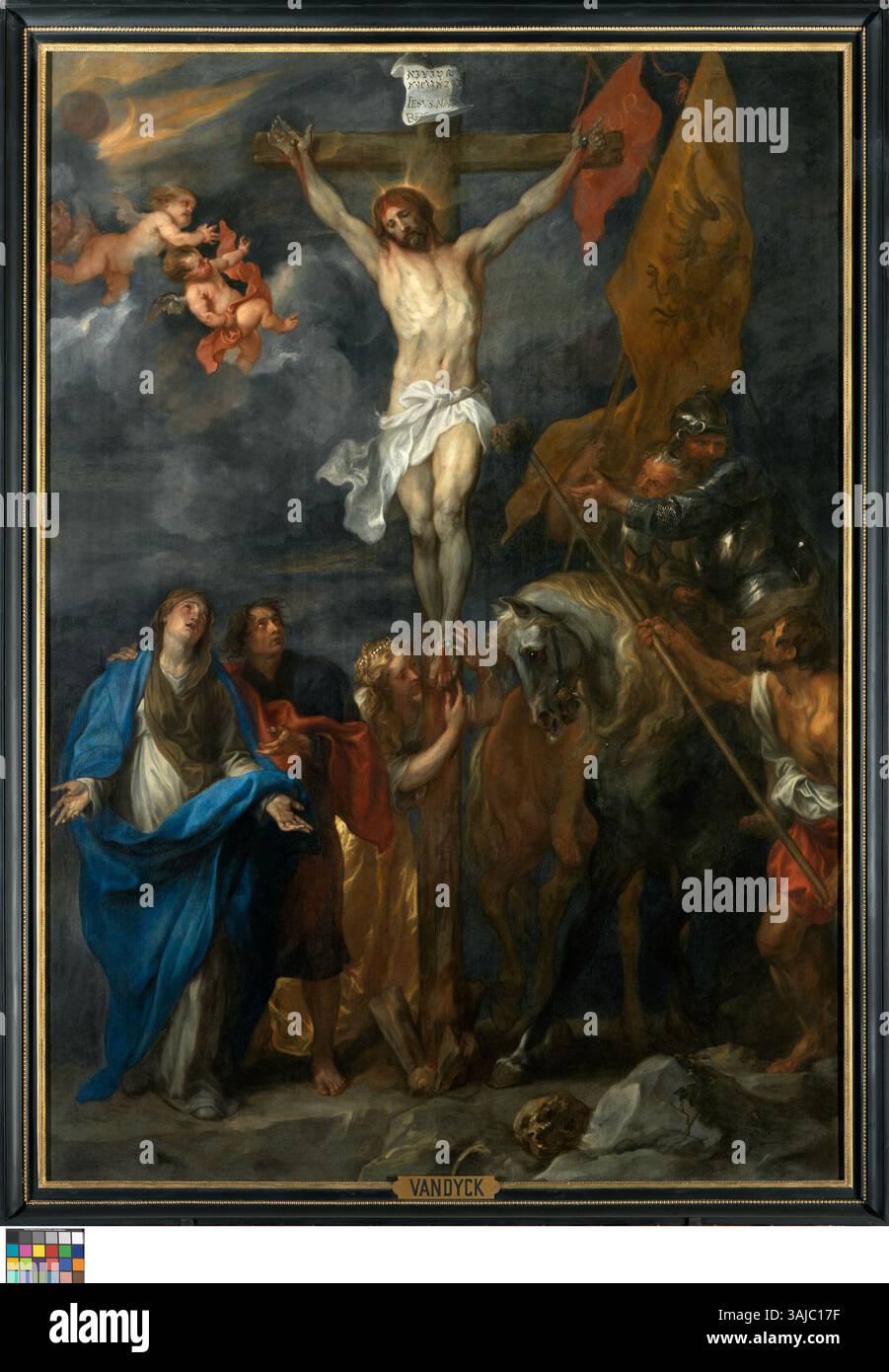 Anthony van Dyck's painting 'Christ on the Cross' or 'Christ with the ...